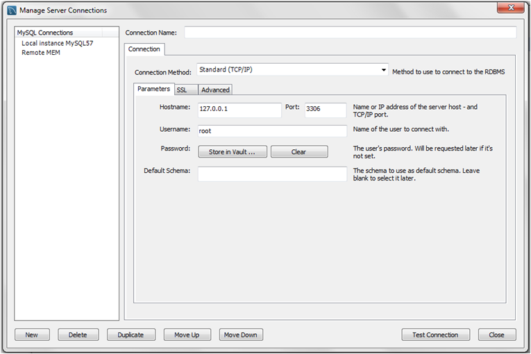 MySQL MySQL Workbench Manual 5 3 Manage Server Connections MySQL MySQL Workbench Manual 5 3 Manage Server Connections