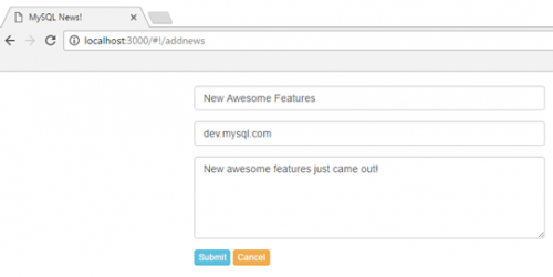 Mysql Develop By Example Document Store Working With Expressjs