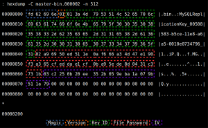 MySQL :: How to manually decrypt an encrypted binary log file