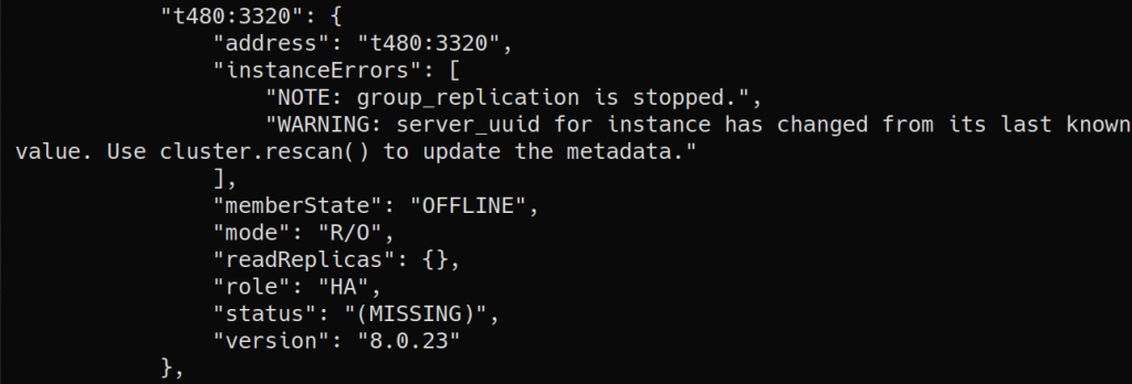MySQL :: MySQL Shell AdminAPI – What’s new in 8.0.23?