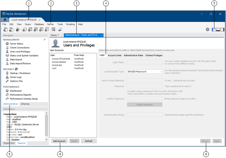 MySQL MySQL Workbench Manual 6 1 Server Administration
