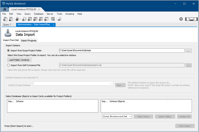 Per Volo Per Dare Il Permesso How To Import Db In Mysql Workbench 